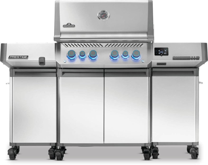 Prestige® Under Grill Storage, 2 Carts Stainless Steel | Backyard ...